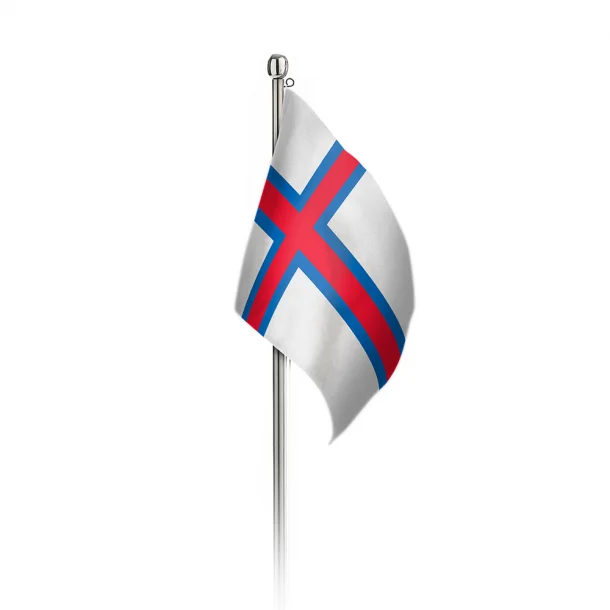 Føroyskt flagg til 35cm flaggstong - Colorama